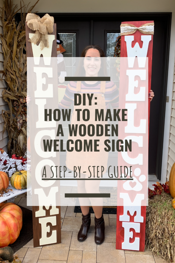 DIY WOODEN WELCOME SIGNS – Journey With J